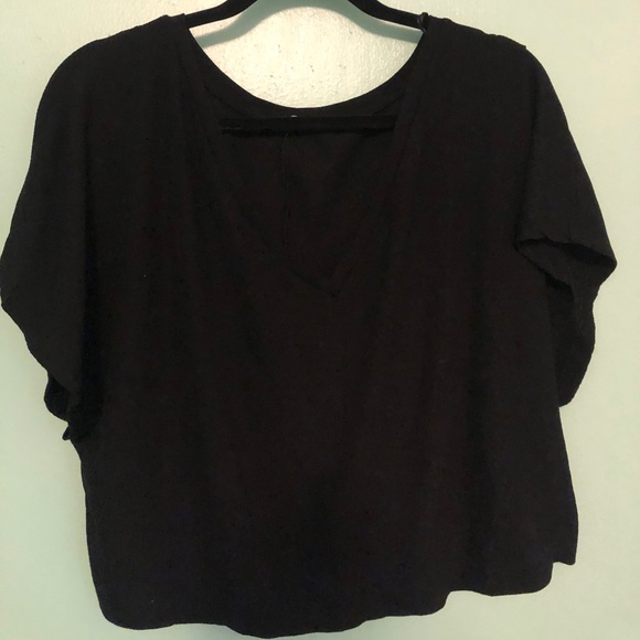 Zara | Tops | Zara Black Bat Wing Shirt | Poshmark